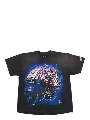 HELLSTAR Studios Brain Helmet T-shirt - Black