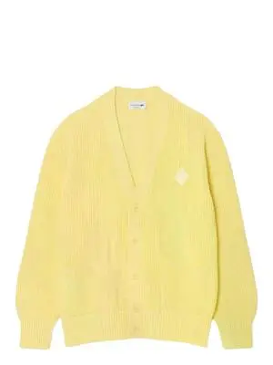 Lacoste V-neck Cardigan - Yellow
