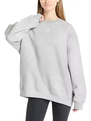 Adidas Crew-neck Long-sleeve Sweater - Grey