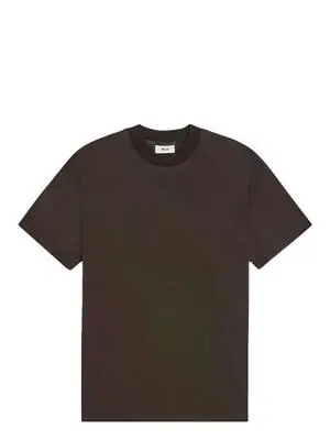 Nn07 Lionel Ribbed Crew-neck T-shirt - Brown
