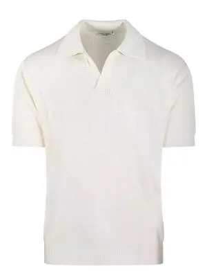 ROBERTO COLLINA Polo-collar T-shirt - Neutrals