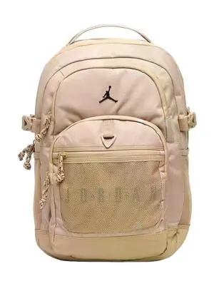 JORDAN Zip-fastening Backpack With Logo Detail - Neutrals