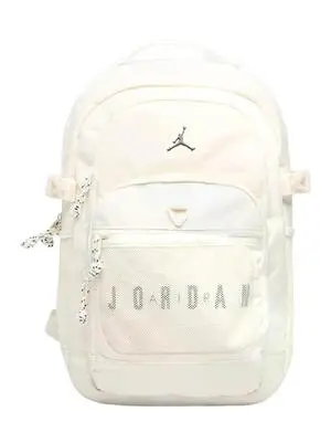 JORDAN Logo-detail Panelled Backpack - Neutrals