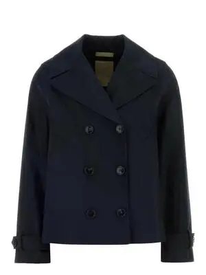 Woolrich Double-breasted Trench Coat - Blue