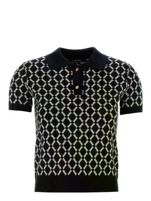 Max Mara Patterned Polo Shirt - Blue