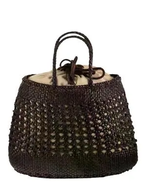 Dragon Diffusion Santa Cano Braided Tote Bag - Brown