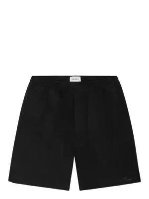 LES DEUX Raphael Elastic-waist Shorts - Black