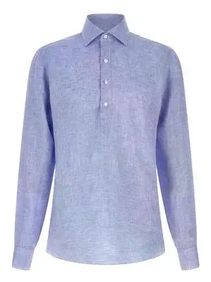 BORRIELLO NAPOLI Button-placket Shirt - Blue