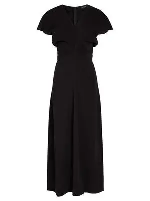 ANINE BING Zadig Stretch-crepe Midi Dress - Black