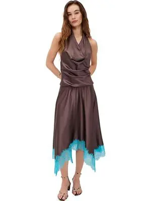 STAUD Elira Silk Dress