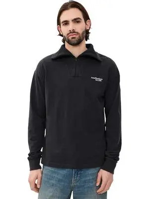 Acne Studios Quarter Zip Sweatshirt - Black