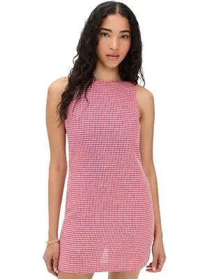O.P.T Jasmine Gingham Mini Dress - Red Gingham