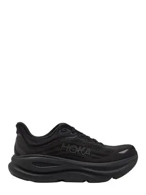 HOKA Bondi 9 Jacquard Mesh-knit Sneakers - Black