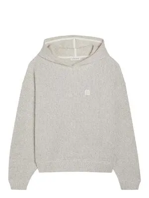 ANINE BING Alec Hooded Marled Cotton-blend Jumper - Multicoloured