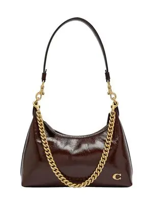 COACH Glazed Leather Juliet 25 Shoulder Bag - Brown