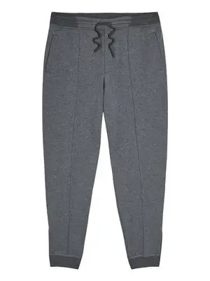 Brunello Cucinelli Tapered-leg Cotton-blend Sweatpants - Grey