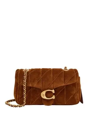 COACH Tabby 20 Quilted Suede Shoulder Bag - Brown