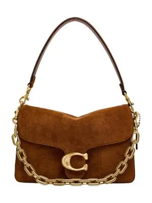 COACH Tabby Suede Shoulder Bag - Brown