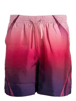 Casablanca Gradient Silk Shorts - Purple