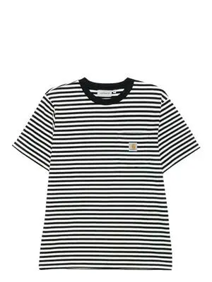 Carhartt Work In Progress Striped Pocket T-shirt - Black