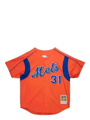 Mitchell & Ness Buttoned Short-sleeved Jersey - Orange