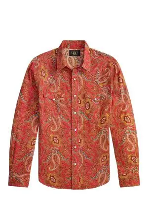 Ralph Lauren Paisley Long-sleeve Shirt - Red