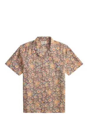 Ralph Lauren Floral-print Short-sleeve Shirt - Blue