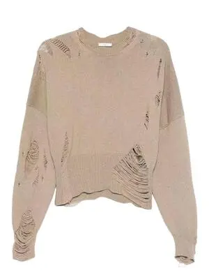 HAIKURE Distressed Sweater - Neutrals
