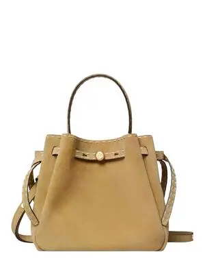 Tory Burch Romy Pick Stitch Bucket Bag - Neutrals