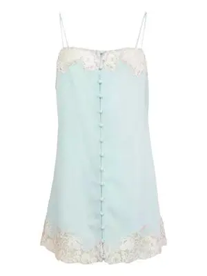 FLEUR DU MAL Juliet Lace Slip - Green