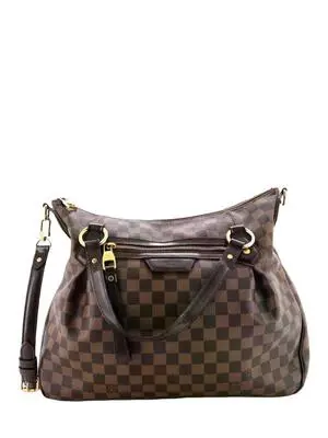 LOUIS VUITTON Evora Damier Mm Satchel - Brown