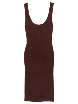 ENTIRE STUDIOS Square-neck Mini Dress - Brown