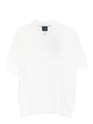 Paul & Shark Button Fastening Polo Shirt - White