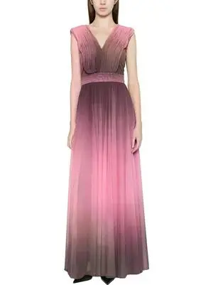 ERMANNO FIRENZE Ombre-effect Maxi Dress - Pink