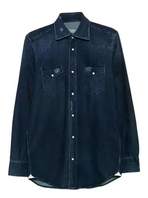SARTORIO NAPOLI Chest-pocket Denim Shirt - Blue