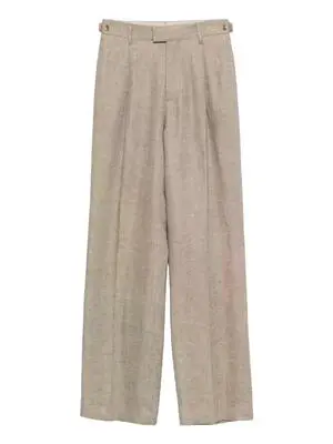 BERWICH Pleated-front Trousers - Neutrals