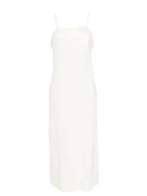 Patrizia Pepe Square-neck Slip Dress - Neutrals