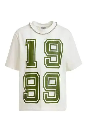 Essentiel Antwerp Number-print T-shirt - White