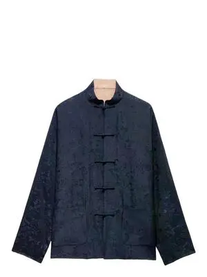 Shanghai Tang Floral Reversible Jacket - Blue