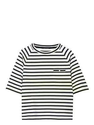 LUISA CERANO Striped T-shirt - White
