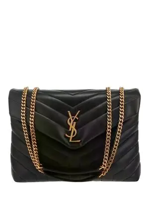 Saint Laurent Medium Loulou Shoulder Bag - Black