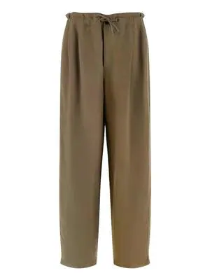 Brunello Cucinelli Twill Straight-leg Trousers - Brown
