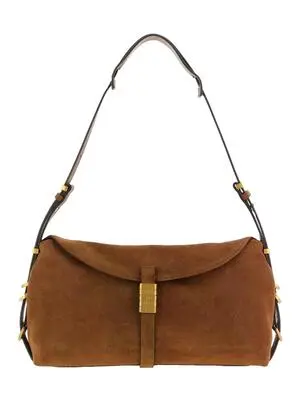 Pinko Suede Shoulder Bag - Brown