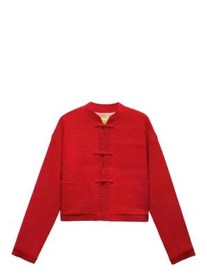 Shanghai Tang Cashmere Cardigan - Red