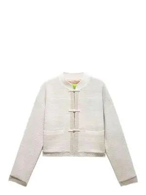 Shanghai Tang Cashmere Cardigan - Neutrals