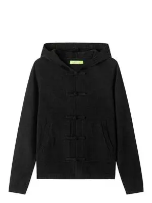 Shanghai Tang Cashmere Cardigan - Black