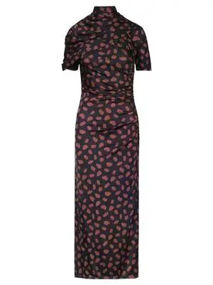 Johanna Ortiz Serene Safari Printed Midi Dress - Black