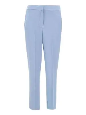 KAOS Crease Trousers With Elasticated Back - Blue