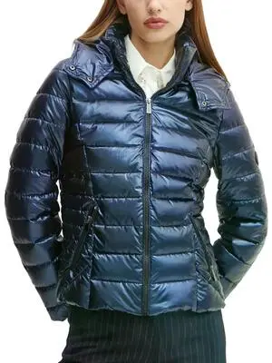 MORGAN Hooded Padded Jacket - Blue