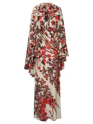 Johanna Ortiz Floral-pattern Maxi Dress - Neutrals